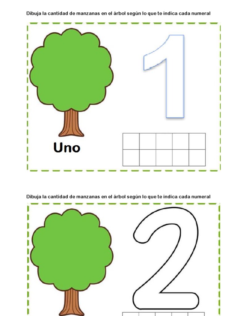 Numeros Del 1-5 Preescolar Guias | PDF