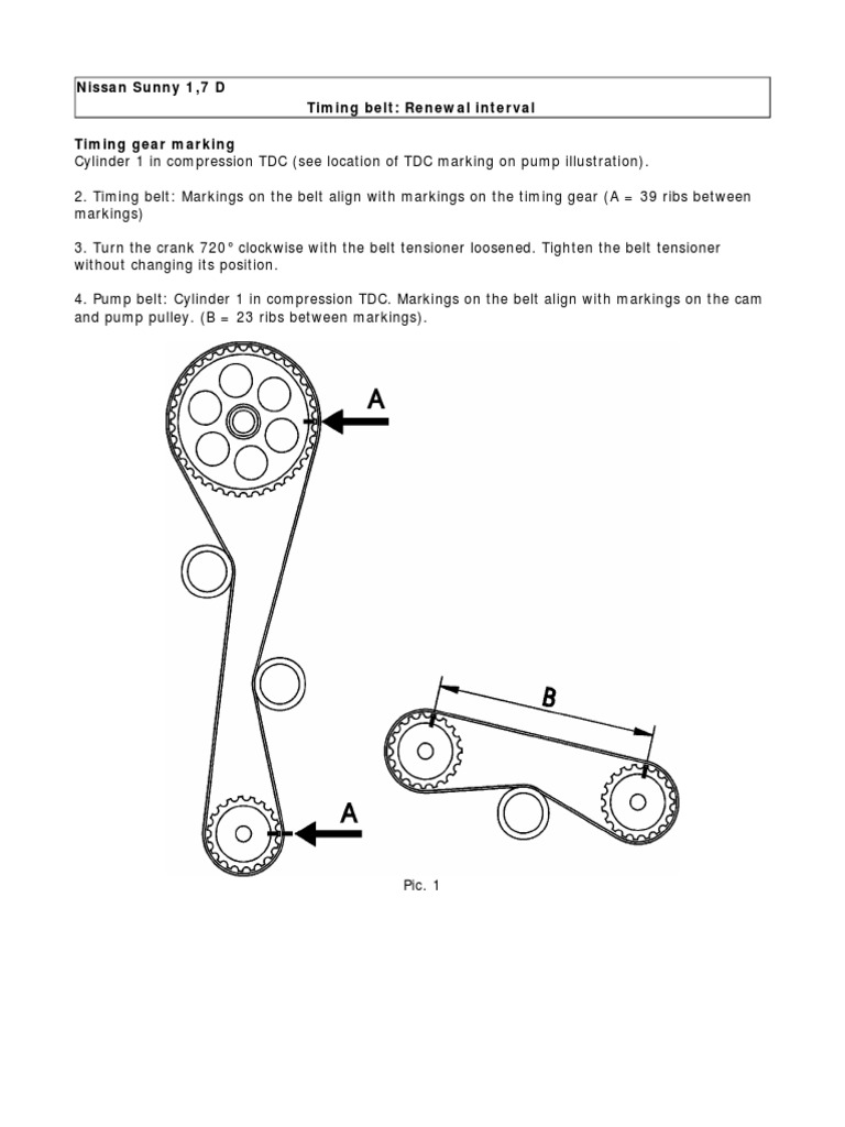 Diagrama de Sincronizacion Nissan cd17 PDF | PDF