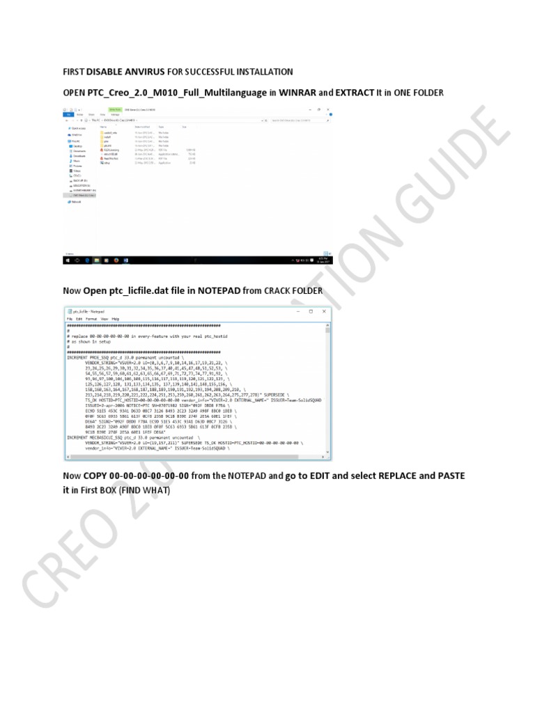 Creo 2.0 Installation Guide PDF | PDF | Computing Platforms | Microsoft ...