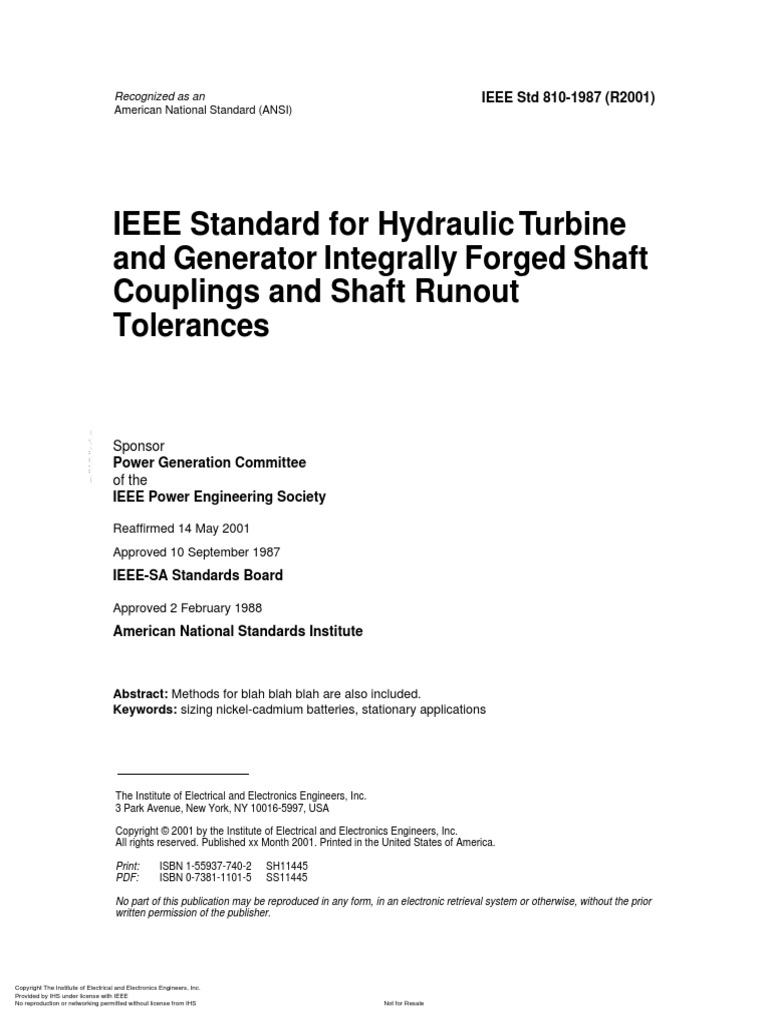 Ieee 810 | PDF | Institute Of Electrical And Electronics Engineers | Forging