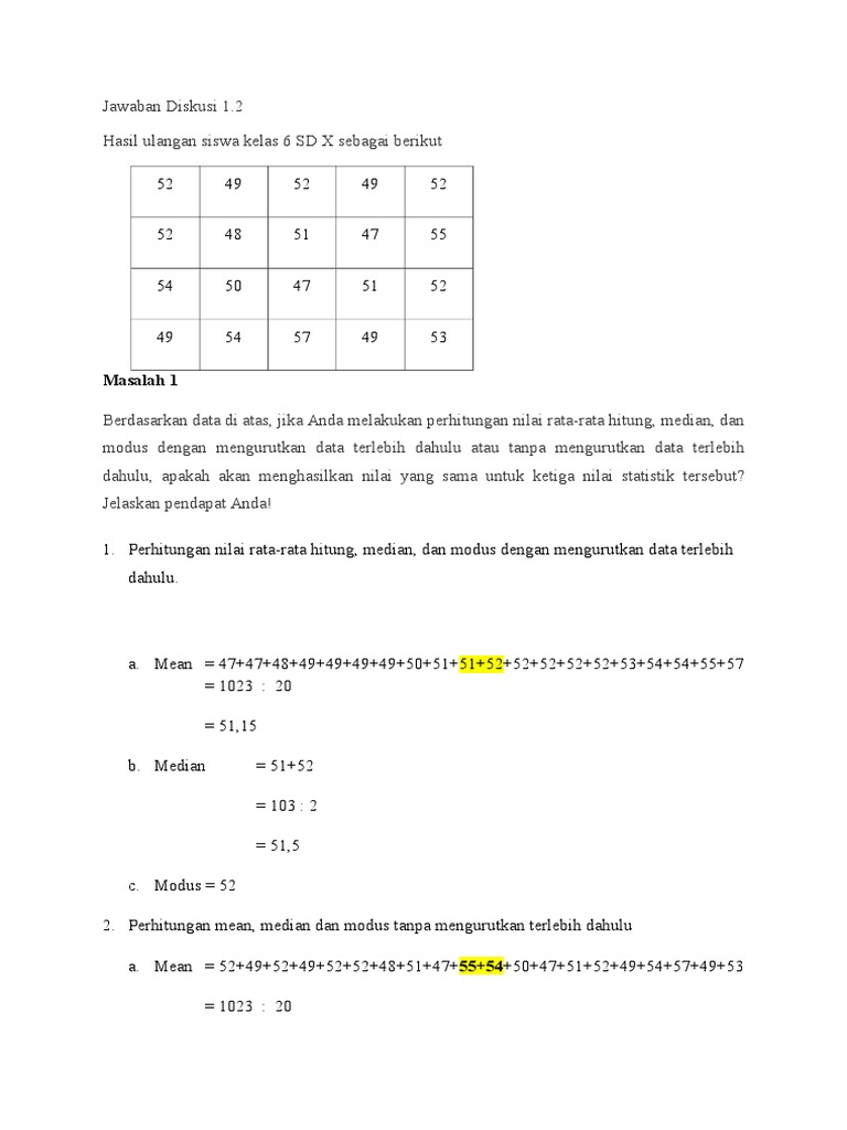 Contoh Statistika | PDF
