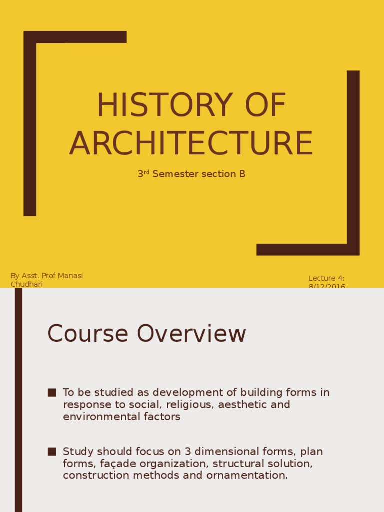 Lecture 4 | PDF | Architectural Design | Architecture