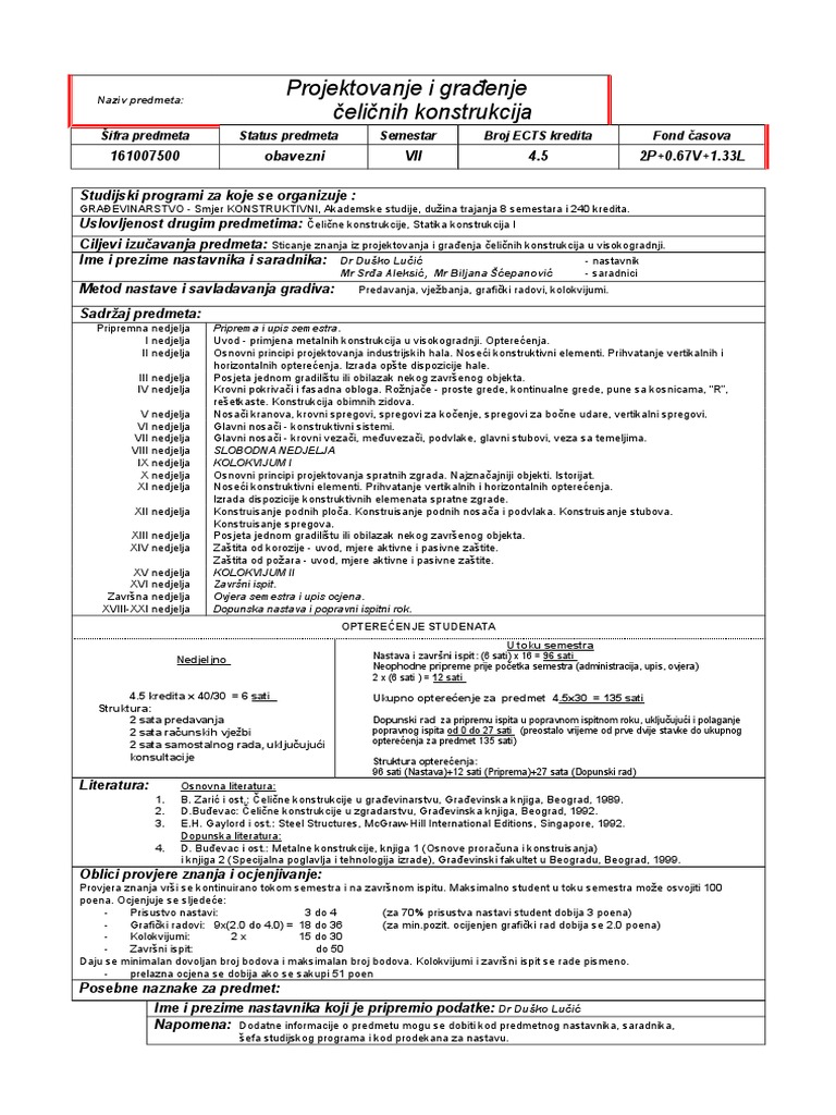Projektovanje I Gradjenje Celicnih Konstrukcija K | PDF