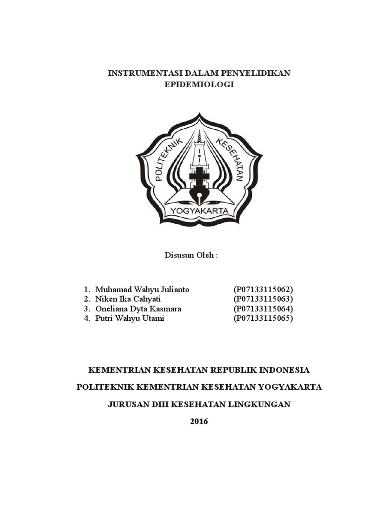 Instrumen Epid | PDF | Pengembangan Diri | Kesehatan Holistik