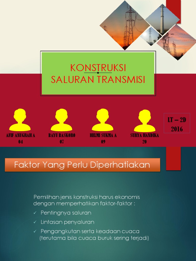 KONSTRUKSI SALURAN TRANSMISI