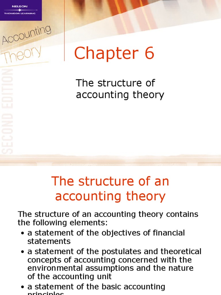The Structure and Elements of Accounting Theory | PDF