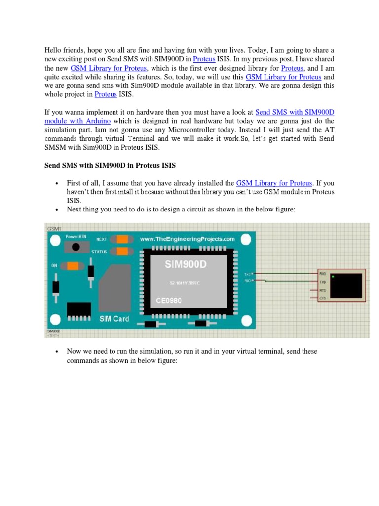 Sim900 Tutorial | PDF