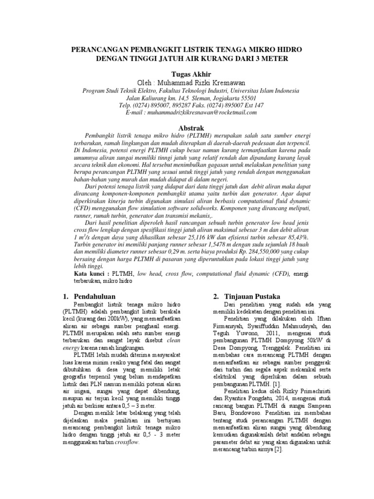 Paper Tugas Akhir PDF | PDF
