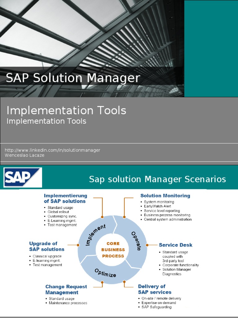 SAP Solution Manager Implementation Guide | PDF | Implementation ...
