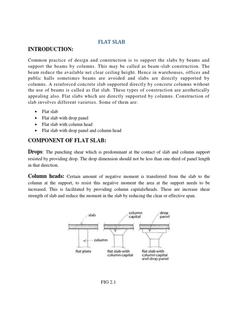 Flat Slabs | PDF | Beam (Structure) | Column
