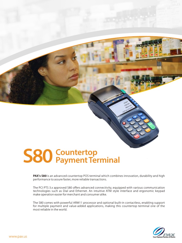 Pax s80 | PDF | Emv | Near Field Communication