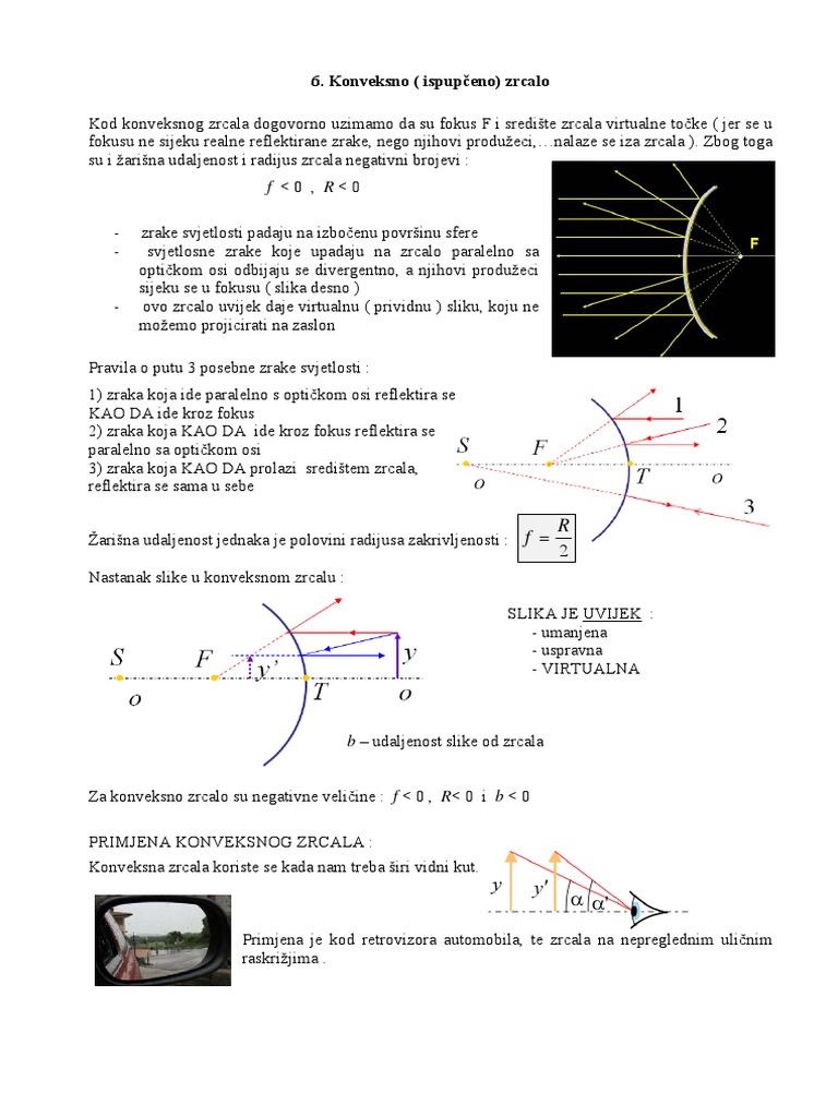 Konveksno Zrcalo | PDF