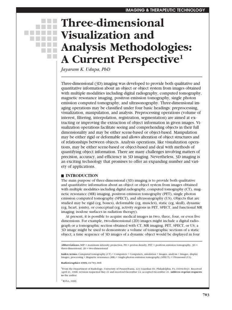3d Visualization PDF | PDF | Image Segmentation | Tomography