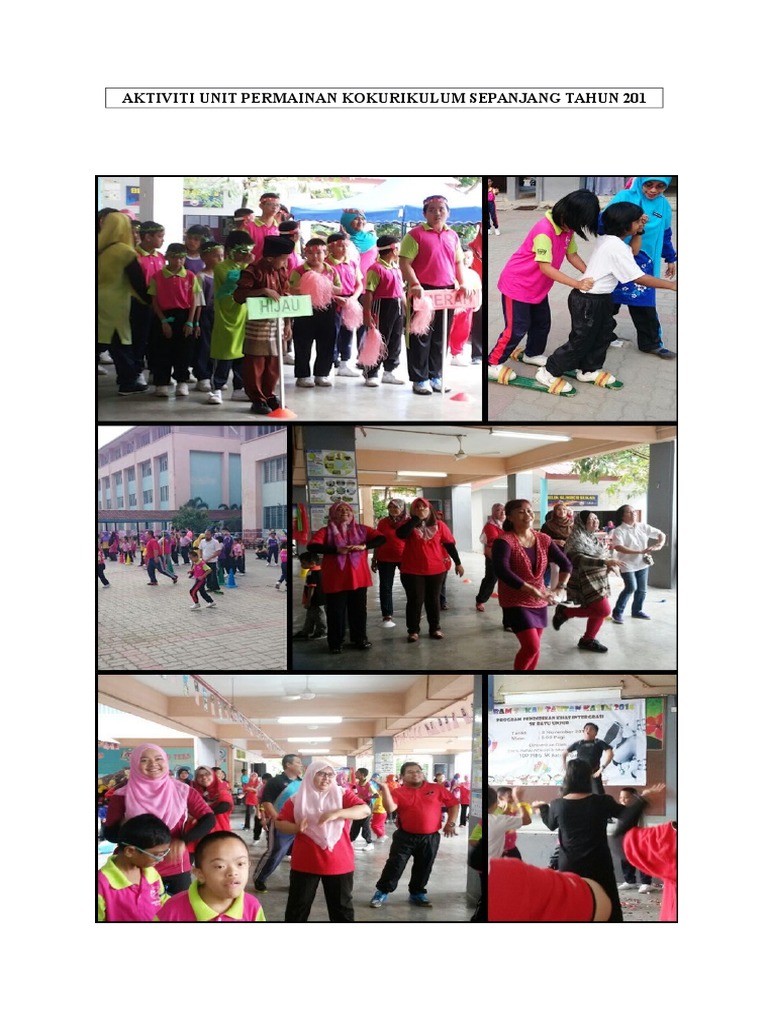 Gambar Aktiviti Unit Permainan Kokurikulum Sepanjang Tahun 201 | PDF