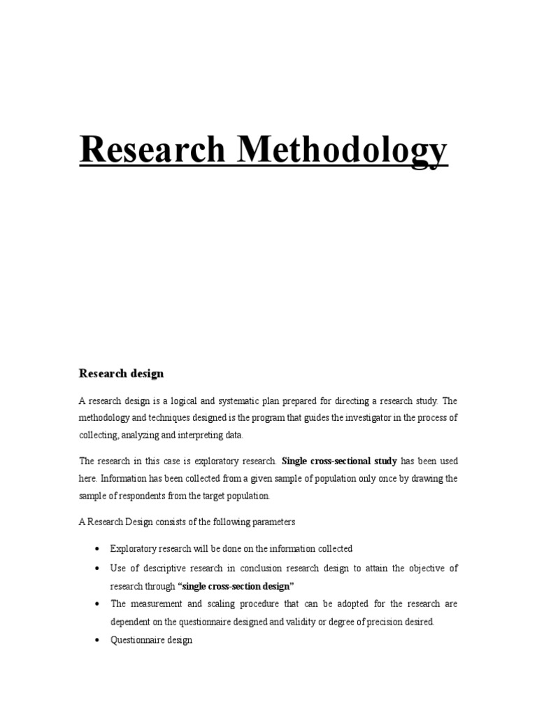 Research Mwthodology | PDF | Sampling (Statistics) | Research Design