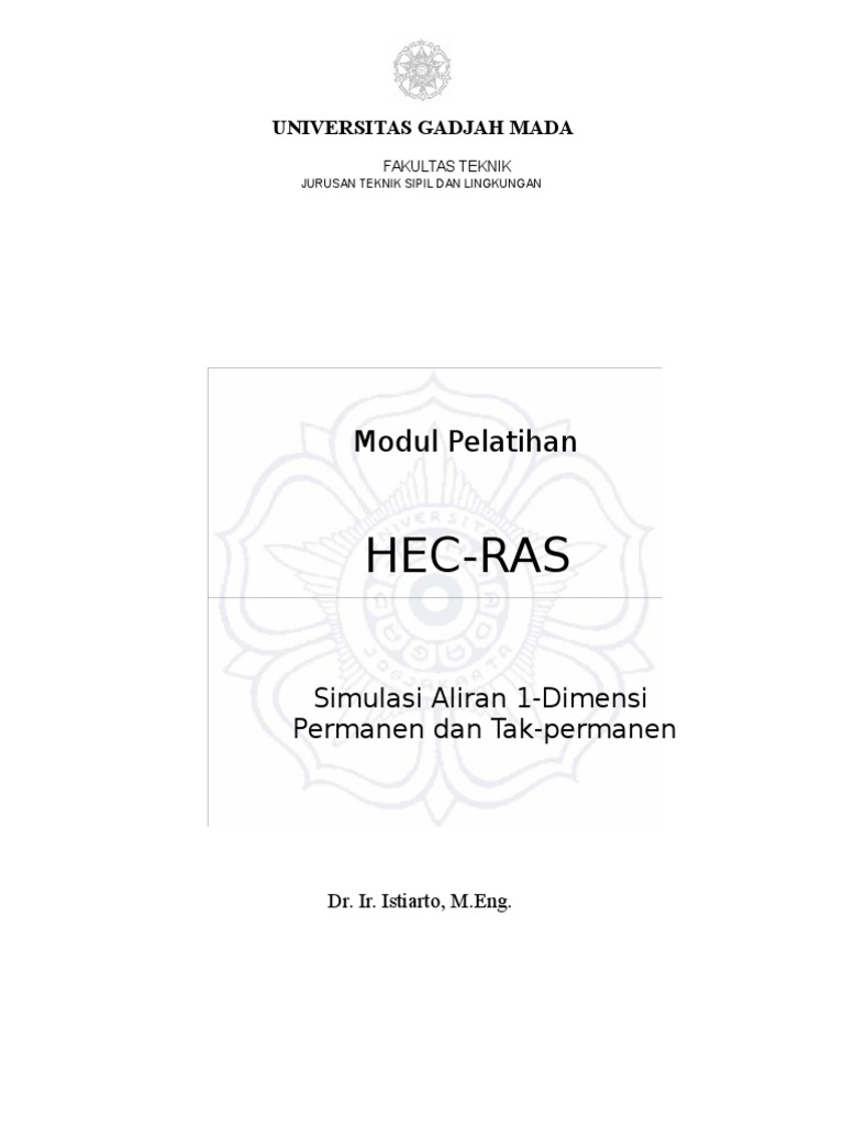 Modul Pelatihan HEC RAS Untuk PSDA Jateng | PDF