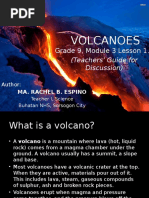 Lesson Plan in Science 10 | PDF | Volcano | Types Of Volcanic Eruptions