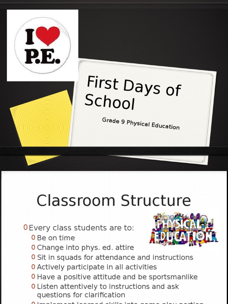 1st Days of School | PDF
