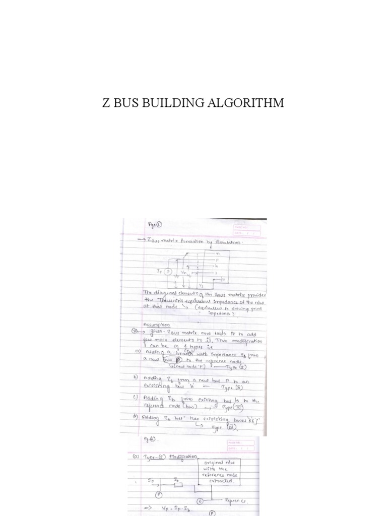 Z Bus Building Algorithm Pdf