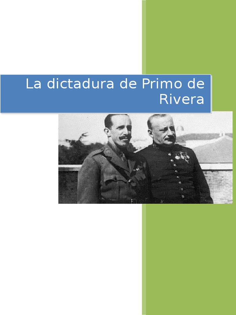 Primo de Rivera | PDF | España franquista | Dictadura