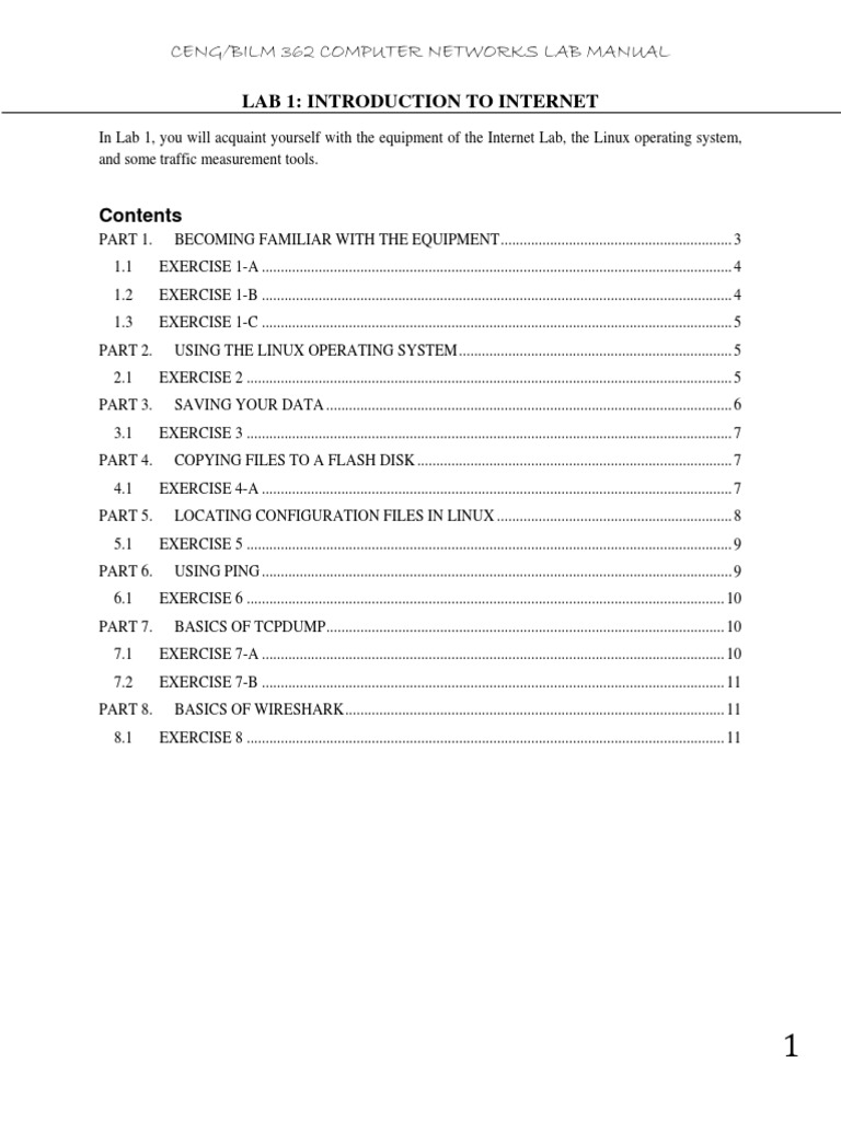 LAB1 | Download Free PDF | Personal Computers | Computer Network