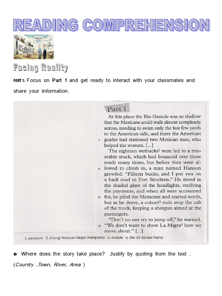 A Hard Path To Hope Facing Reality Reading Comprehension | PDF ...