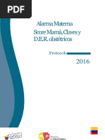 Score Mamá 2017 y Claves Obstétricas . Protocolo