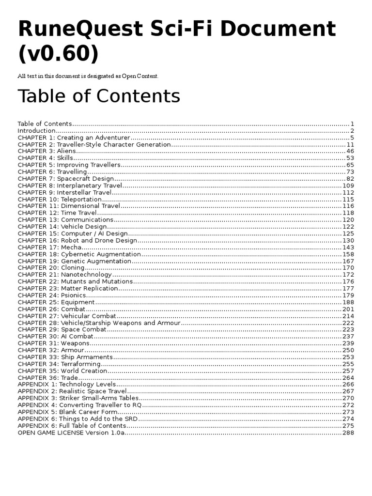 Runequest Sci-Fi | PDF | Dice | Dungeons & Dragons