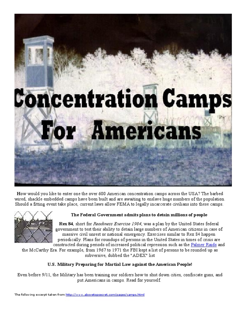 FEMA Camps - HAARP - Underground Base Listings | PDF | Emergency ...