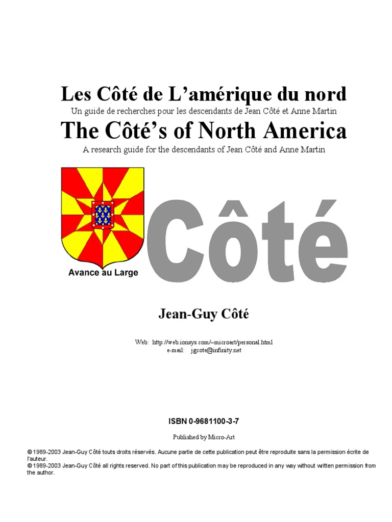 Cote Book | PDF | Nouvelle France | Acadiens