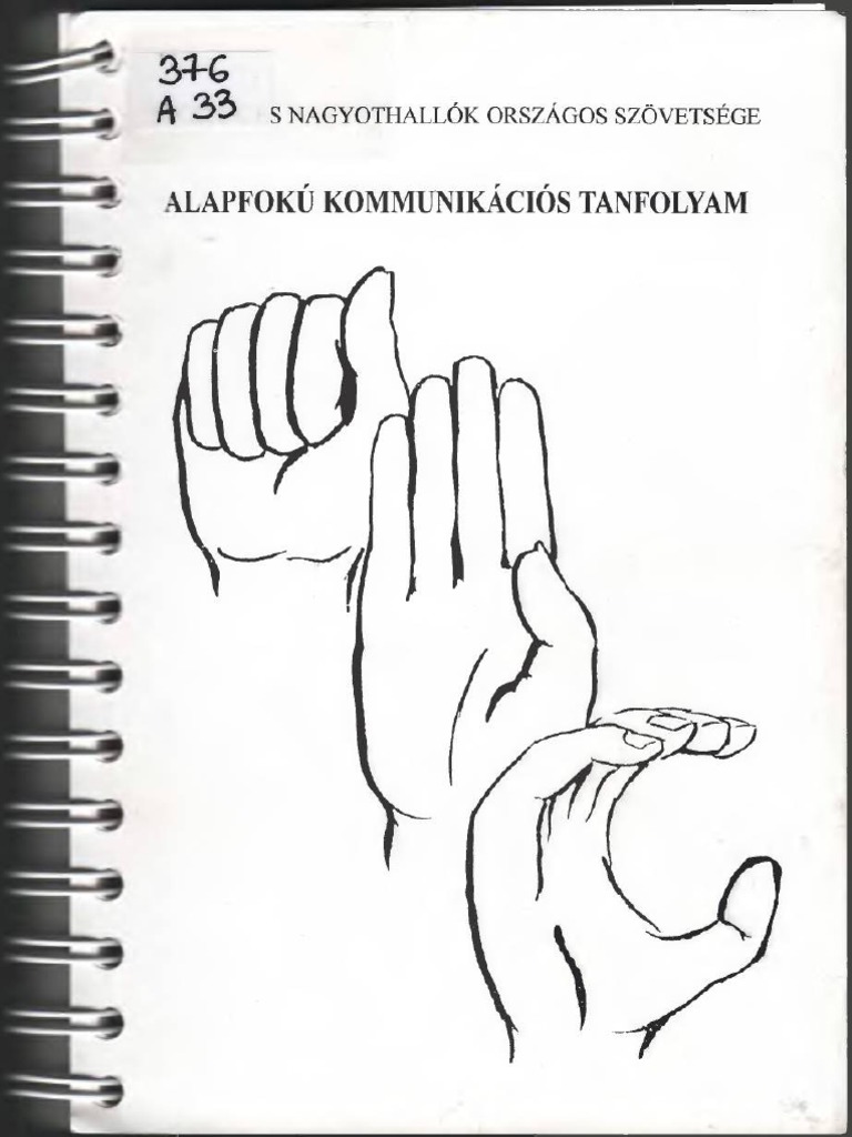 Magyar Jelnyelv Vincze T Alapfok | PDF