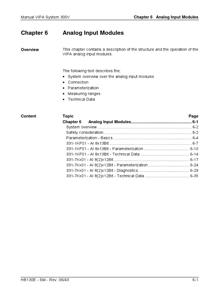 06 Analog Input Modules PDF | PDF | Signal (Electrical Engineering ...