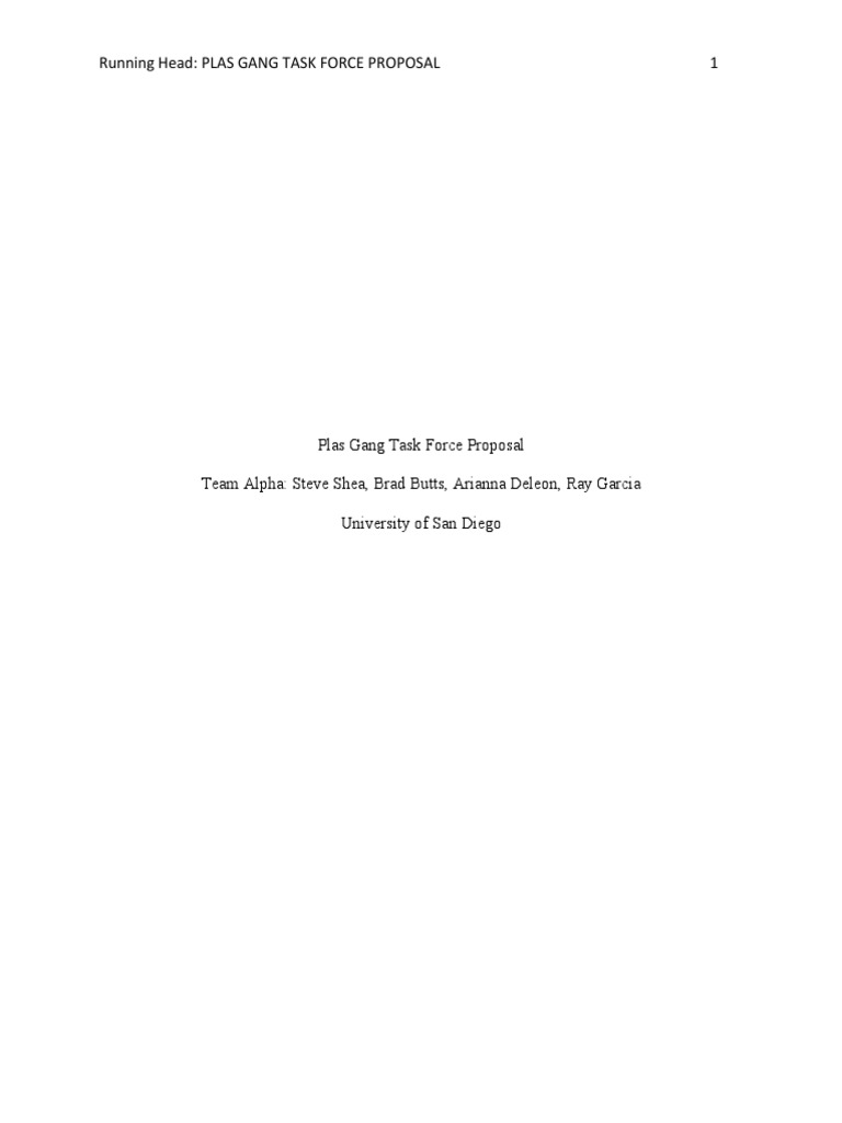 Plas Gang Task Force Overview | PDF | Gang | Organized Crime