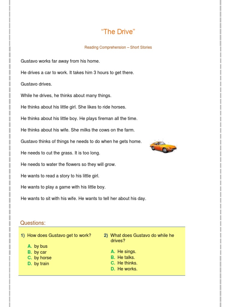 "The Drive": Questions | PDF | Leisure