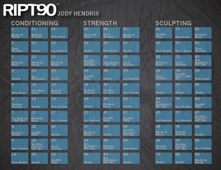 Conditioning Strength Sculpting: Jody Hendrix | PDF