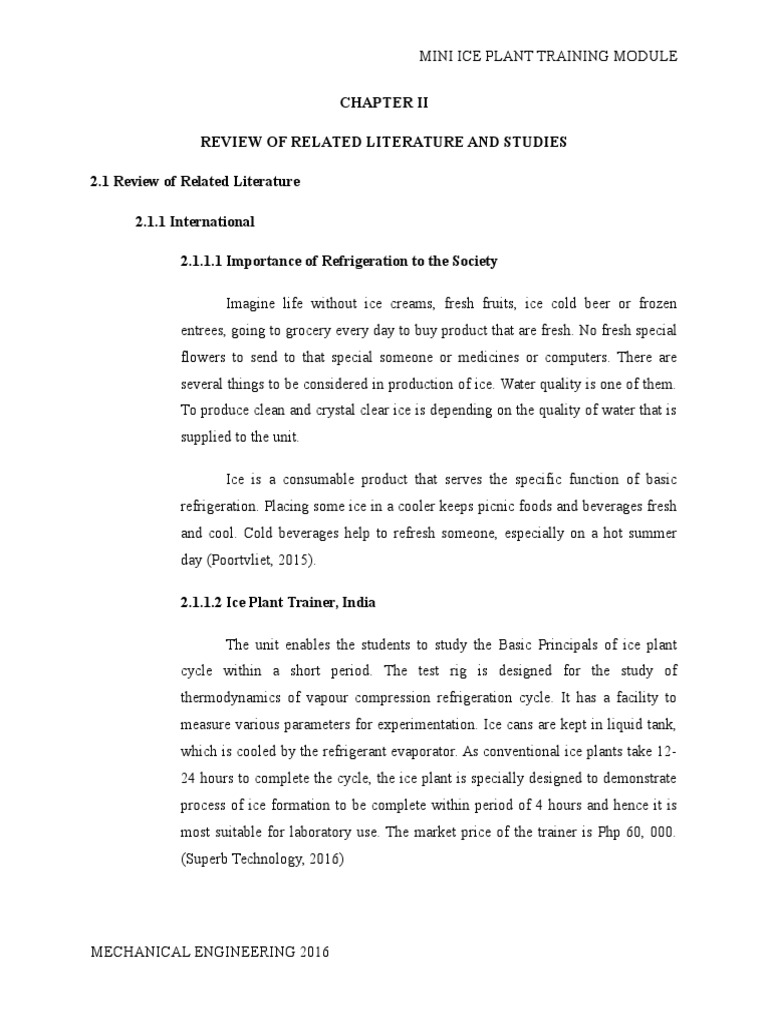 CHAPTER 2 Mini Ice Plant Training Module Final | PDF | Refrigeration ...