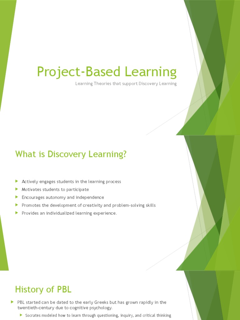 PBL Learning Theory | PDF | Inquiry Based Learning | Applied Psychology