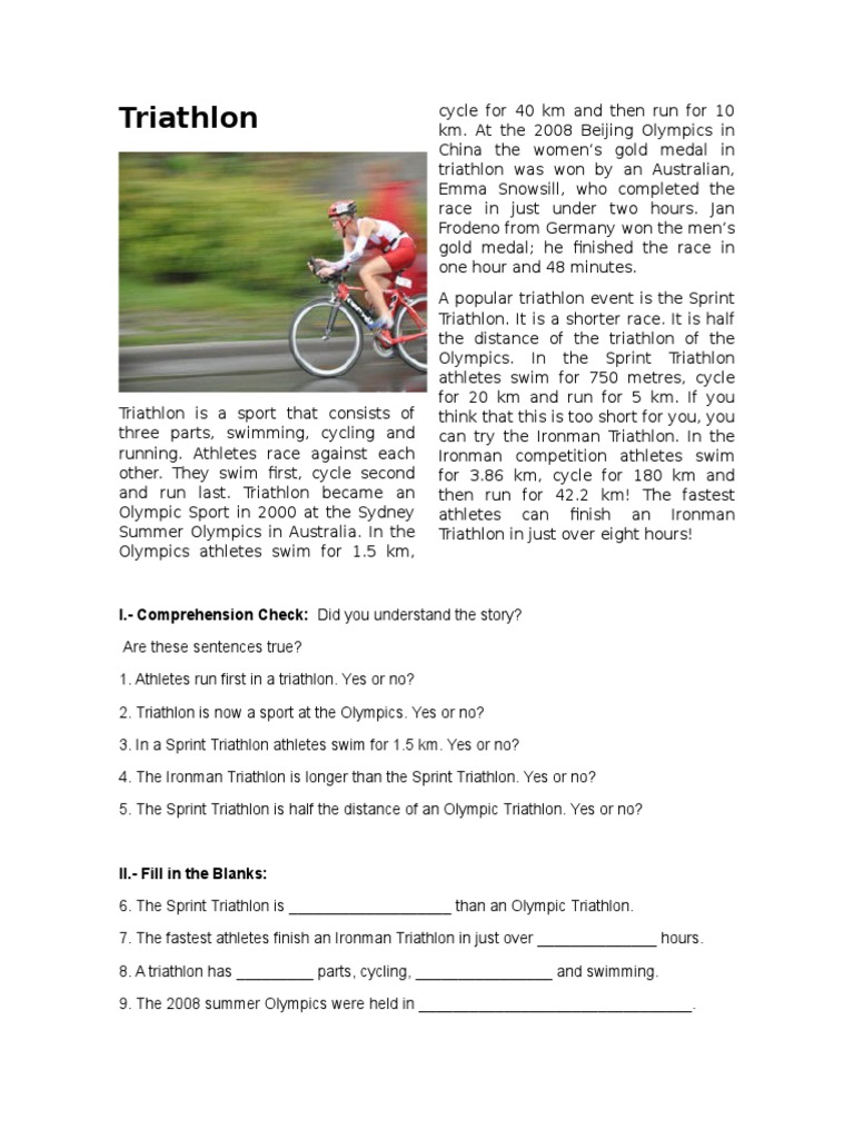 Triathlon | PDF | Triathlon | Ironman Triathlon