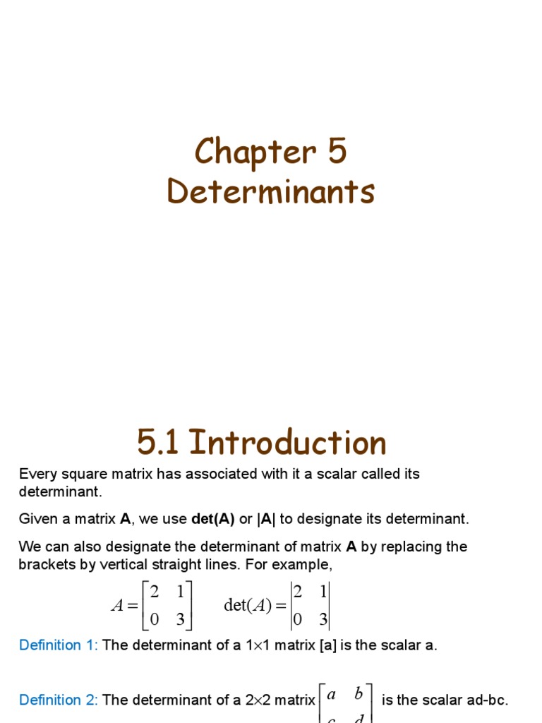 Determinants | PDF | Determinant | Matrix (Mathematics)