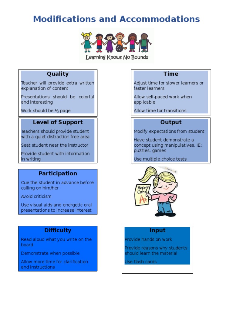 Classroom Accommodations Guide | PDF