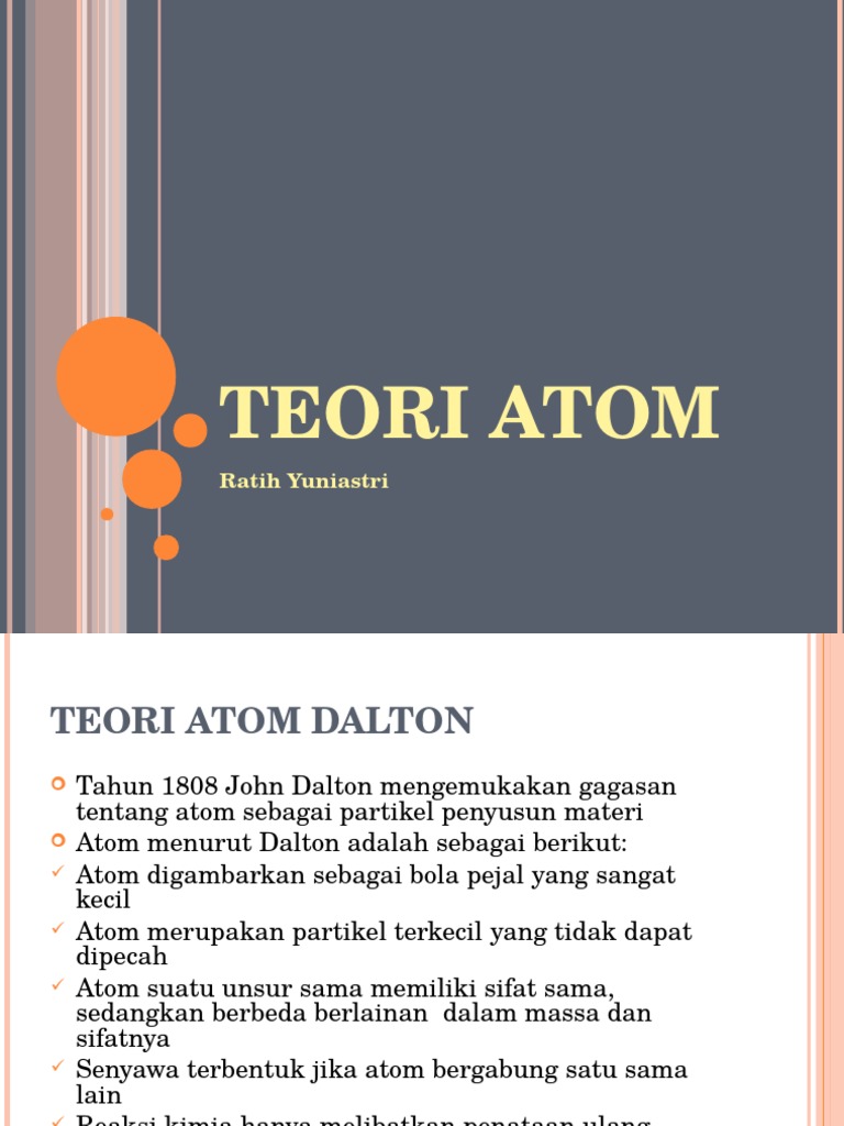 Teori Atom | PDF