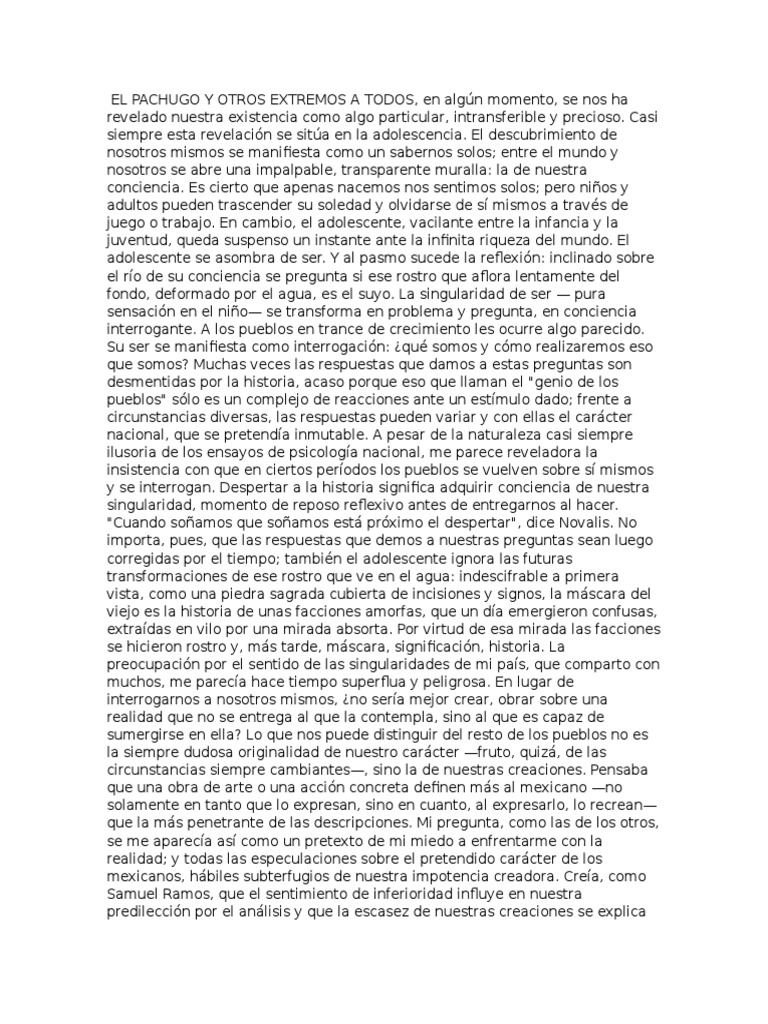 El Pachugo y Otros Extremos A Todos | PDF | Adolescencia | Science