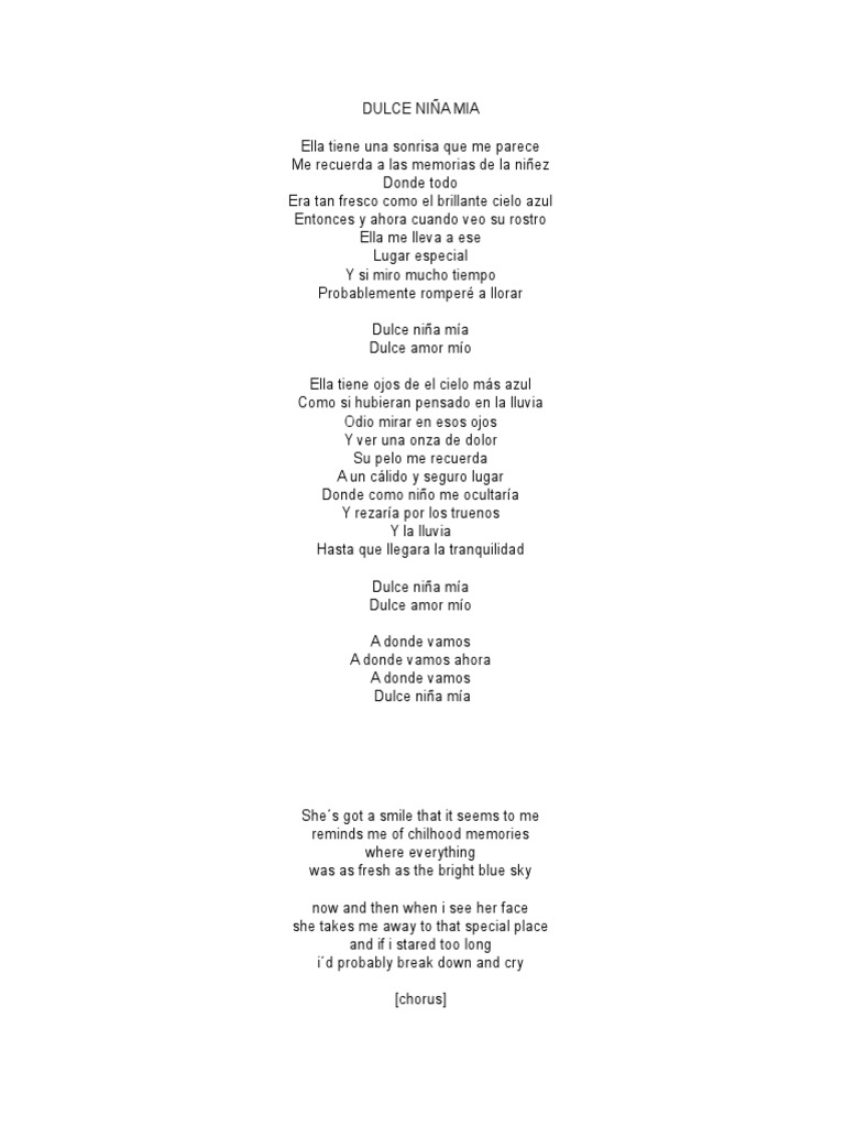 Dulce Niña Mia Pdf