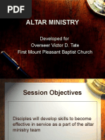 Altar Workers Manual | PDF | Altar | Prayer