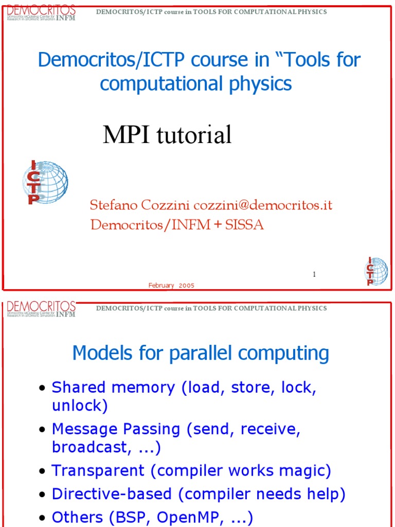 MPI Tutorial | PDF