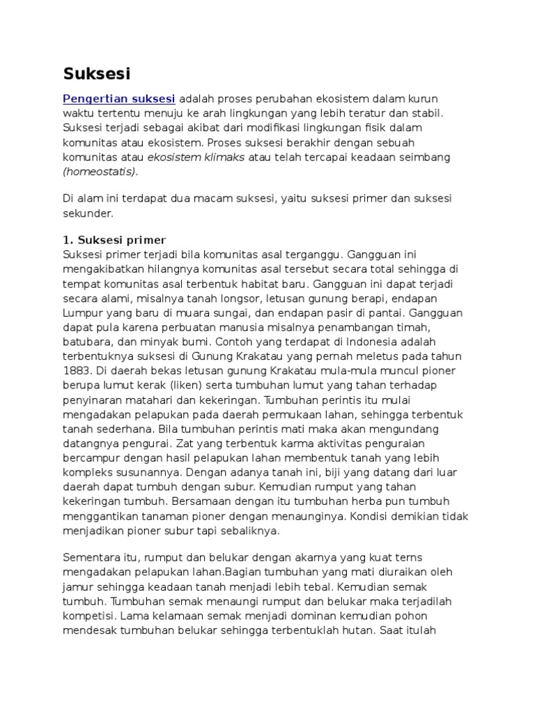 Suksesi | PDF | Sains & Matematika