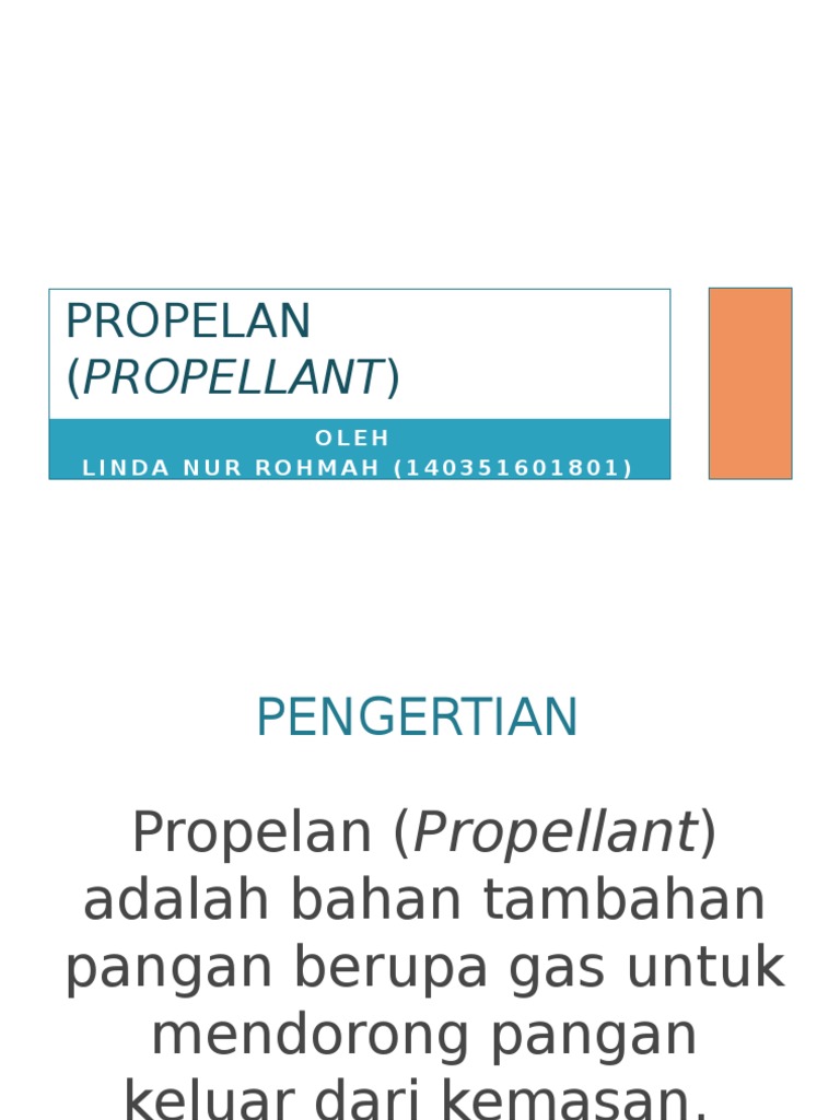 Propelan (Propellant) | PDF