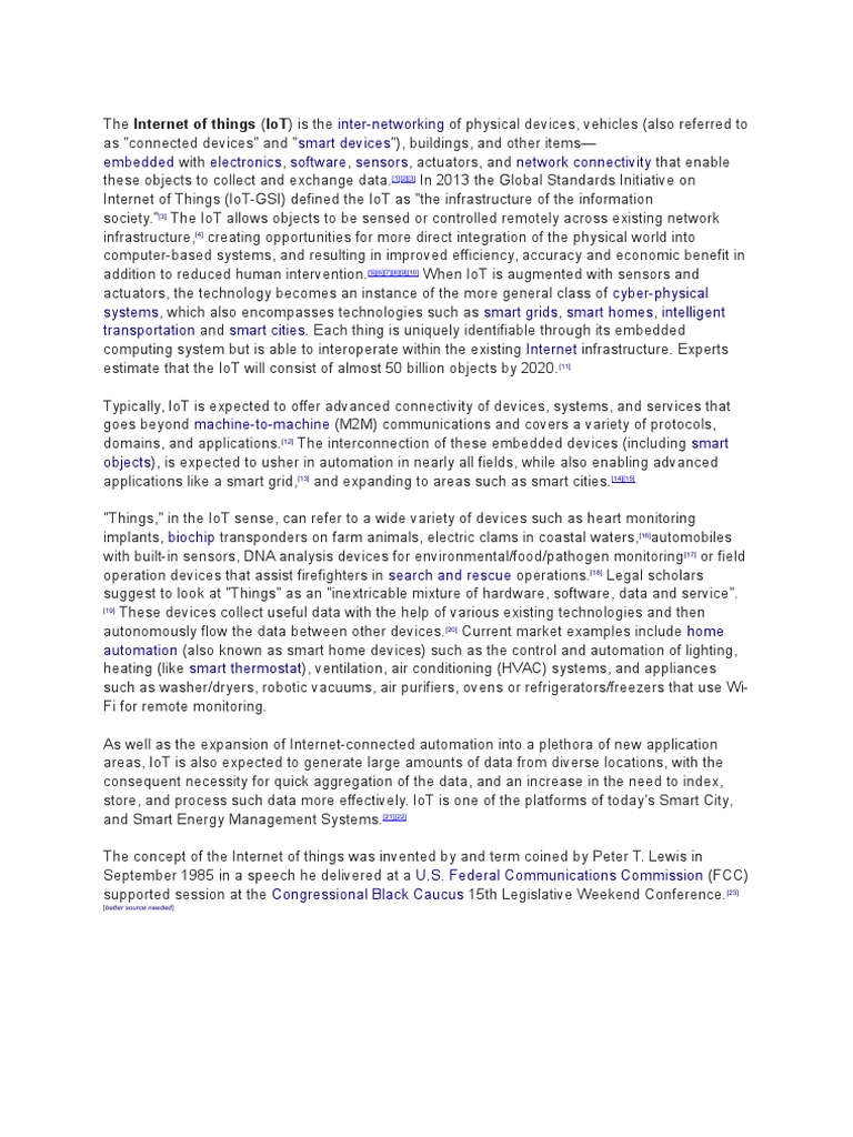 Better Source Needed | PDF | Internet Of Things | Science And Technology