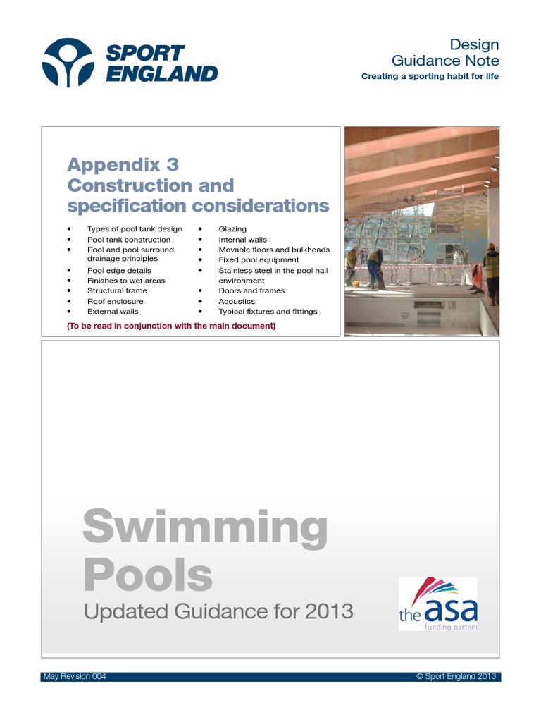Construction and Specification Considerations For Swimming Pool PDF ...