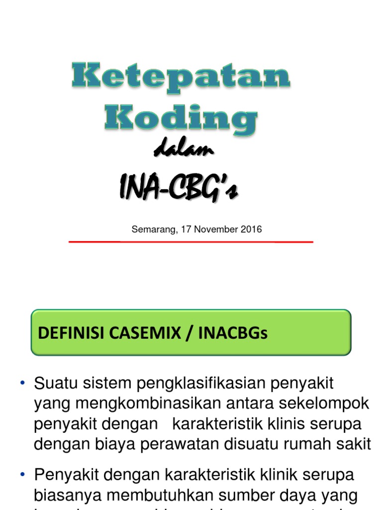 Ketepatan KODING Dalam INA CBG PDF | PDF